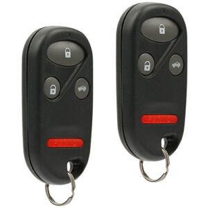 fits 2002 2003 2004 honda cr-v keyless entry remote key fob (oucg8d-344h-a), set of 2