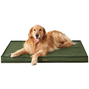 lesure outdoor water-resistant dog beds for large dogs – dog bed washable with oxford fabric surface, large orthopedic foam pet bed with removable and durable cover, machine washable