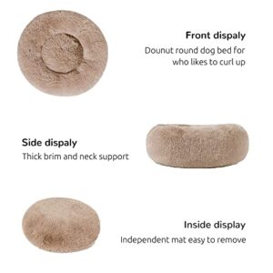 HACHIKITTY Dog Beds Calming Donut Cuddler, Puppy Dog Beds Large Dogs, Indoor Dog Calming Beds Large,30''