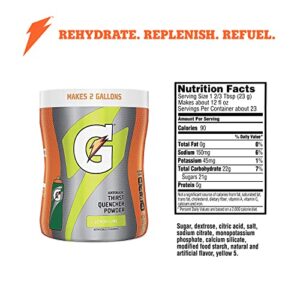 Gatorade Thirst Quencher Lemon Lime Powder, 18.3 Ounce (Pack of 12)