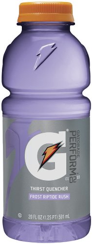 Gatorade Sports Drink, Frost Riptide Rush, 20-Ounce Wide MouthBottles (Pack of 24)