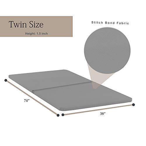 Zayton Wood Bunkie Board for Mattress/Bed Support (Set of 2), Twin, Size