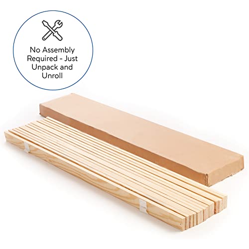 Classic Brands Xtreme Heavy-Duty Solid Wood Bed Support Slats | Bunkie Board, Queen