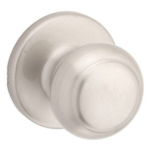 kwikset 92001-572 cove passage hall/closet knob in satin nickel