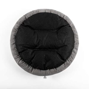 Love's cabin Round Donut Cat and Dog Cushion Bed, 20in Pet Bed for Cats or Small Dogs, Anti-Slip & Water-Resistant Bottom, Super Soft Durable Fabric Pet beds, Washable Luxury Cat & Dog Bed Gray