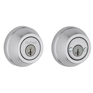 Kwikset 599 Gatelatch Double Cylinder Deadbolt featuring SmartKey® in Satin Chrome