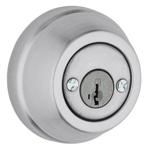 Kwikset 599 Gatelatch Double Cylinder Deadbolt featuring SmartKey® in Satin Chrome