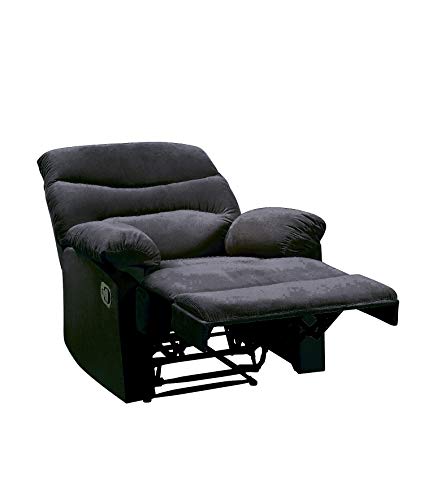 ACME Furniture Arcadia Recliner, black woven Fabric