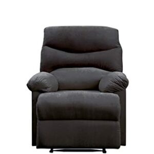 ACME Furniture Arcadia Recliner, black woven Fabric