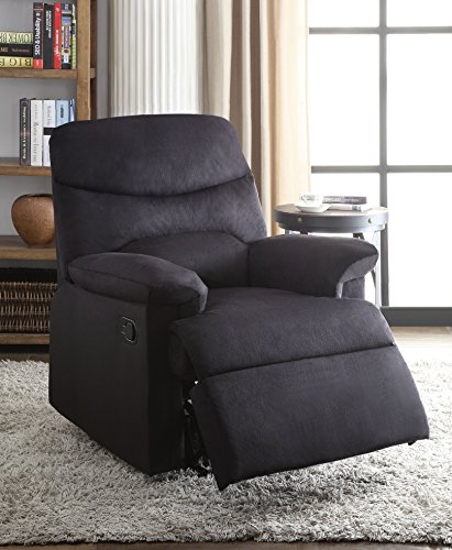 ACME Furniture Arcadia Recliner, black woven Fabric