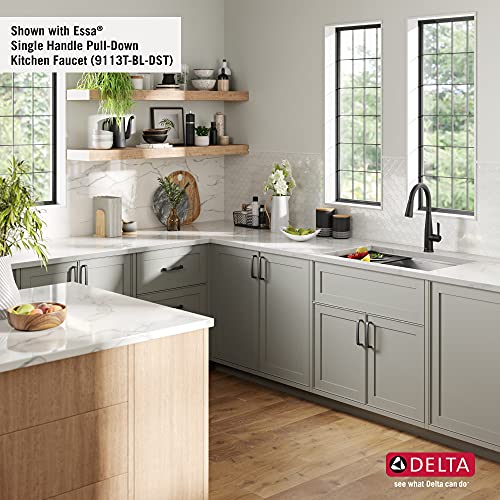 DELTA Rivet 32-Inch Workstation Kitchen Sink Undermount 16 Gauge Stainless Steel Single Bowl with WorkFlow Ledge and Chef’s Kit of 6 Accessories, 95B931-32S-SS