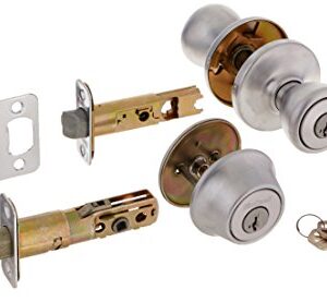 Kwikset 690T 26D SMT RCAL RCS 690 Tylo Keyed Entry Knob And Single Cylinder Deadbolt Combo Pack Featuring Smart Key, Satin Chrome