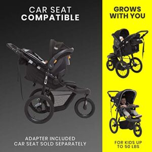 Jeep Hydro Sport Plus Jogger by Delta Children, Includes Car Seat Adapter, Black