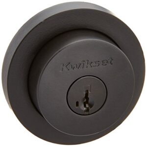 kwikset 158rdt-514s milan single cylinder deadbolt with smartkey technology, iron black