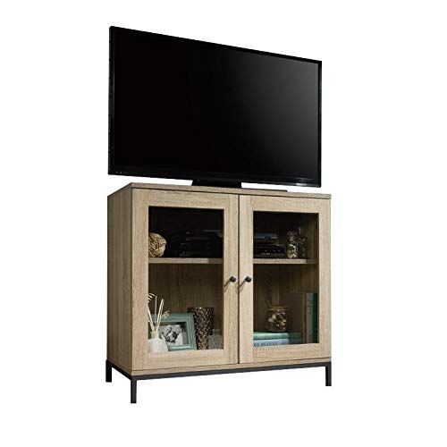 Sauder 420035 North Avenue Display Cabinet, For TVs up to 32", Charter Oak finish