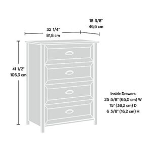 Sauder County Line 4 Drawer Chest, Salt Oak finish