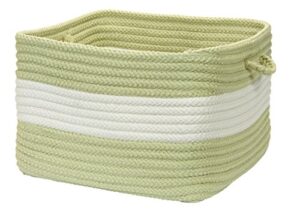 colonial mills montego utility basket, 14 by 10-inch, lime twist