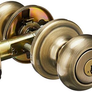 Kwikset 97402-735 Juno Entry Knob, Antique Brass