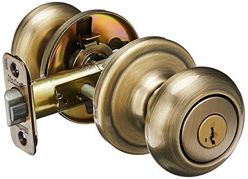 Kwikset 97402-735 Juno Entry Knob, Antique Brass