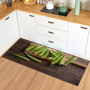 oplj home entrance doormat hallway bedroom living room decor floor carpet 3d vegetable pattern balcony bath anti-slip rug a5 60x180cm