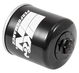 k&n motorcycle oil filter: high performance, premium, designed to be used with synthetic or conventional oils: fits select honda, kawasaki, triumph, yamaha motorcycles, kn-204-1