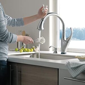 Delta Faucet Addison Touch Kitchen Faucet Brushed Nickel, Kitchen Faucets with Pull Down Sprayer, Kitchen Sink Faucet, Touch Faucet for Kitchen Sink, Touch2O Technology, Arctic Stainless 9192T-AR-DST