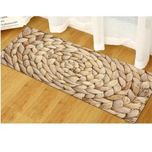 oplj kitchen mat bedroom entrance doormat wood grain home hallway floor decoration living room carpet bathroom anti-slip rug a6 60x180cm