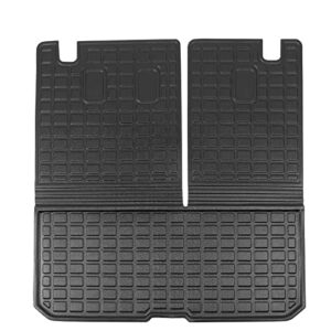 powoq Fit 2016-2023 Honda Pilot Cargo Mat with Backrest Mat TPE Trunk Mat Behind 3rd Row Back Seat Protector All Weather for 2016 2017 2018 2019 2020 2021 2022 2023 Honda Pilot Accessories