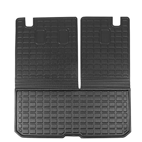 powoq Fit 2016-2023 Honda Pilot Cargo Mat with Backrest Mat TPE Trunk Mat Behind 3rd Row Back Seat Protector All Weather for 2016 2017 2018 2019 2020 2021 2022 2023 Honda Pilot Accessories