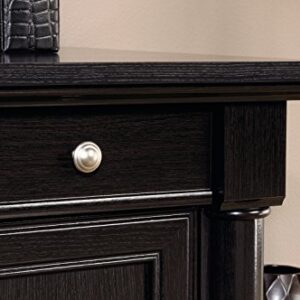 Sauder Bleeker Street L-Desk, Obsidian Oak finish