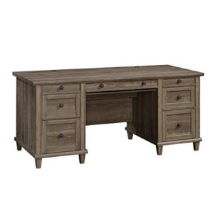 sauder hammond desk, l: 67.56″ x w: 29.21″ x h: 30.0″, emery oak finish