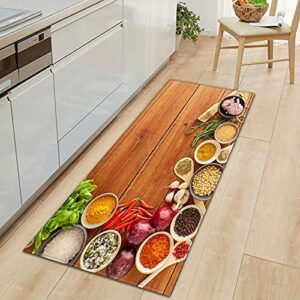 OPLJ Modern Kitchen Mat Home Entrance Doormat Hallway Bedroom Living Room Decoration Floor Carpet Balcony Anti-Slip Rug A12 50x160cm