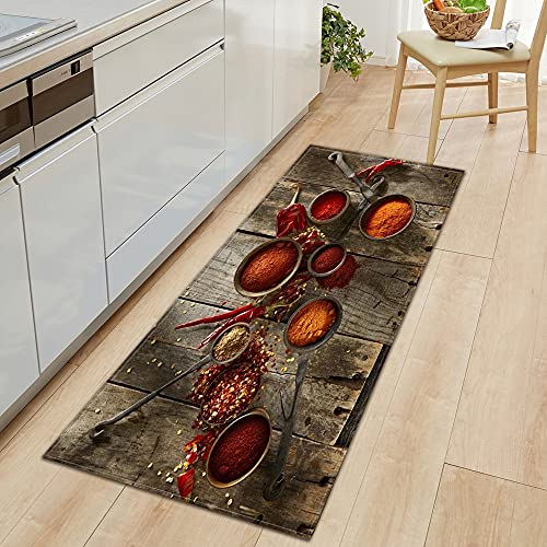 OPLJ Modern Kitchen Mat Home Entrance Doormat Hallway Bedroom Living Room Decoration Floor Carpet Balcony Anti-Slip Rug A12 50x160cm