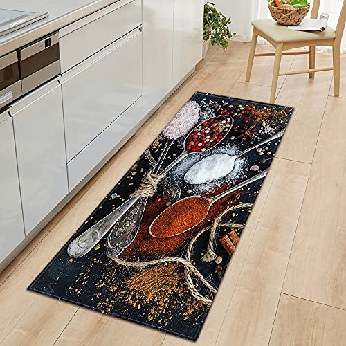 OPLJ Modern Kitchen Mat Home Entrance Doormat Hallway Bedroom Living Room Decoration Floor Carpet Balcony Anti-Slip Rug A12 50x160cm