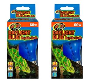 zoo med daylight blue reptile bulb [set of 2] watt: 60 watts