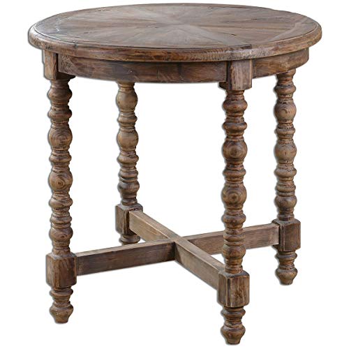 Uttermost Samuelle Wooden End Table, Brown