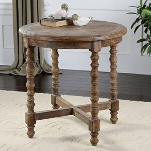 Uttermost Samuelle Wooden End Table, Brown