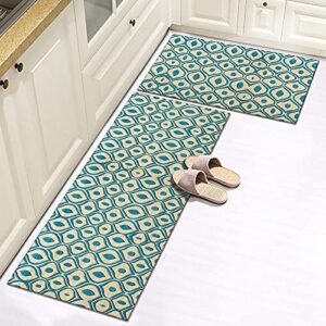 OPLJ Entrance Doormat Long Kitchen Mat Floor Carpet Bedroom Balcony Absorbent Living Room Rug Modern Non-Slip Washable Home A14 50x160cm