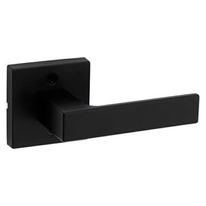 kwikset singapore half-dummy door lever with microban in matte black