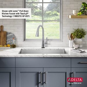 DELTA FAUCET Delta Lenta 30-inch Undermount 16 Gauge Stainless Steel Single Bowl Kitchen Sink with Accessories, 953034-30S-SS, Satin