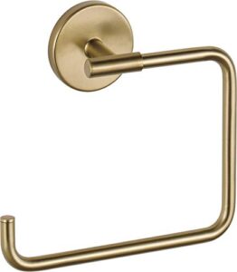 delta faucet 759460-cz trinsic towel ring, 2 x 6.41 x 5.69 inches, champagne bronze