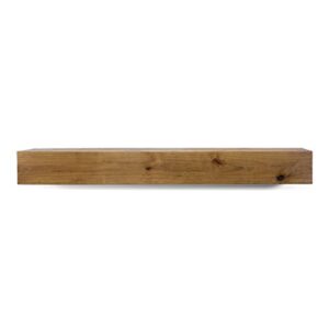 dogberry collections m-farm-7205-agok-none modern farmhouse mantel shelf, 72″, aged oak