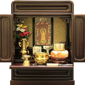 Matsuyama ritual articles shop, Buddhist Altar Upper-Set Mini, Size 14, Buddhist Ritual Set Jodo-shu