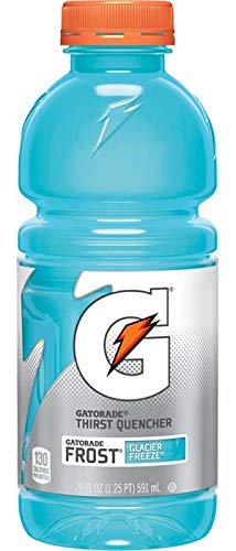 Gatorade Glacier Freeze, 20 Fl Oz Bottles (Pack of 10, Total of 200 Fl Oz)