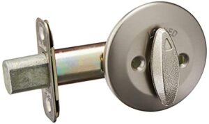 kwikset 663 15 cp rcl rcs single-sided deadbolt in satin nickel