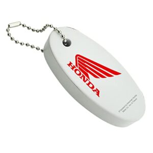 graphics & more honda powersports logo floating keychain oval foam fishing boat buoy key float