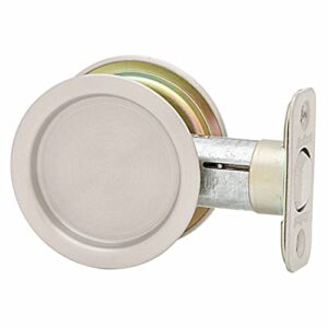 kwikset 93340-003 signature 334 round universal reversible door lock, satin nickel