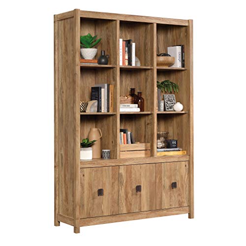 Sauder Cannery Bridge Storage Wall, L: 48.31" x W: 15.59" x H: 71.97", Sindoori Mango finish