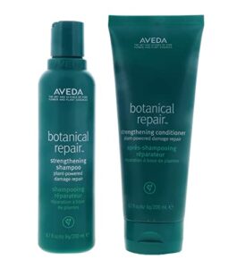 aveda botanical repair strengthening shampoo and conditioner 6.7oz duo plant powered damage repair