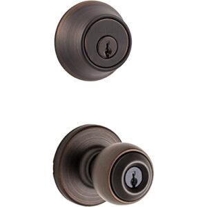 kwikset 690p 11p cp k6 venetian bronze polo combo pack lockset, model: 96900-333